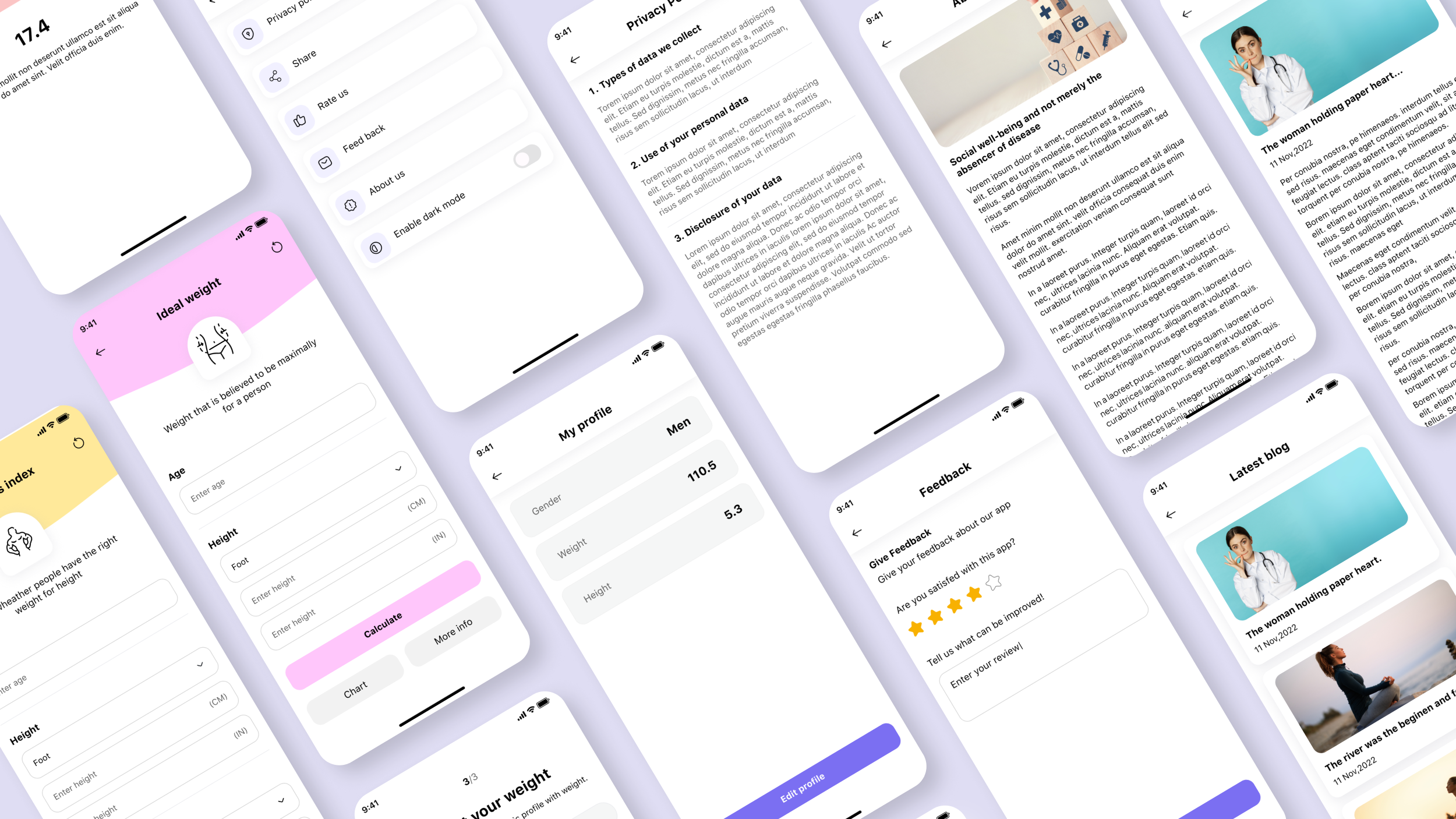 My Health calculator | Ideal Weight in flutter App with admob ready to publish | BMI calculation ...